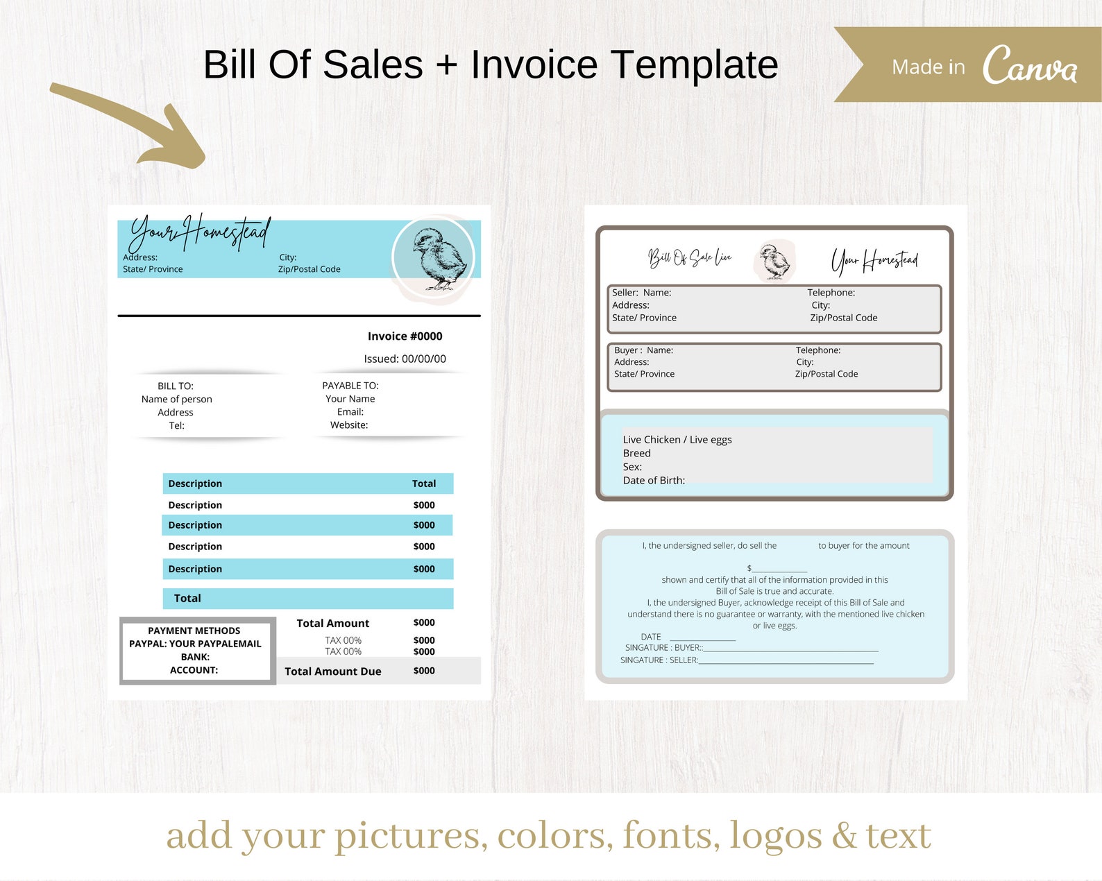 Editable Chicken Package, Chicken, Chicken Logo, Backyard Chickens ...