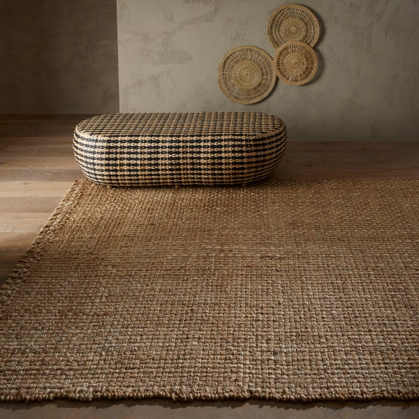 Jute Rug - Etsy UK