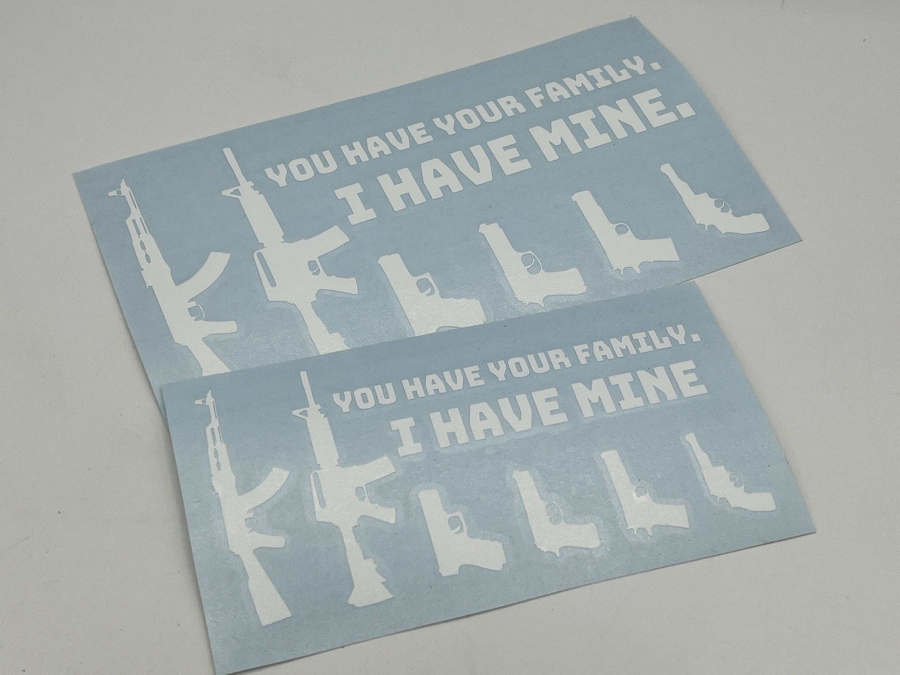 STICK FIGURE GUN Family Vinyl Decal Indoor & Outdoor Sticker - Etsy