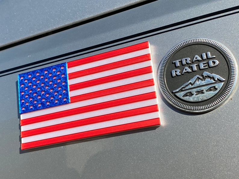 3D Printed Custom American Flag Magnet Choose Style FREE - Etsy