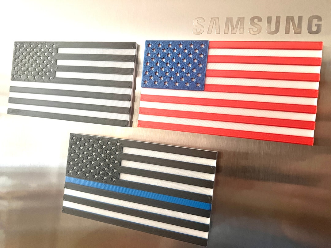 3D Printed Custom American Flag Magnet - Choose Style!! FREE SHIPPING ...