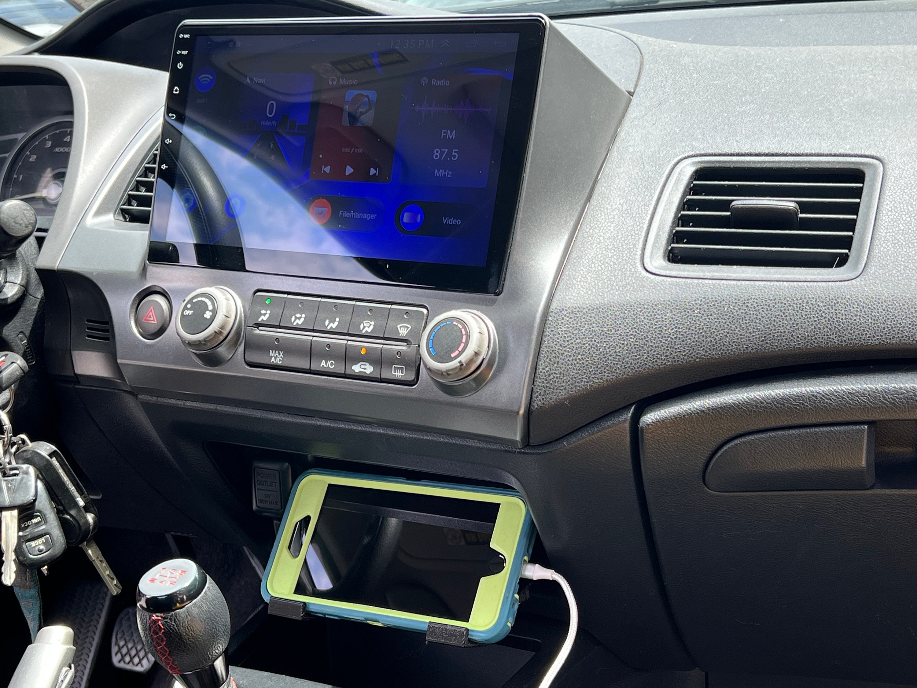 3D Printed Honda Civic Dash Pocket Phone Mount for 8th Gen - Etsy