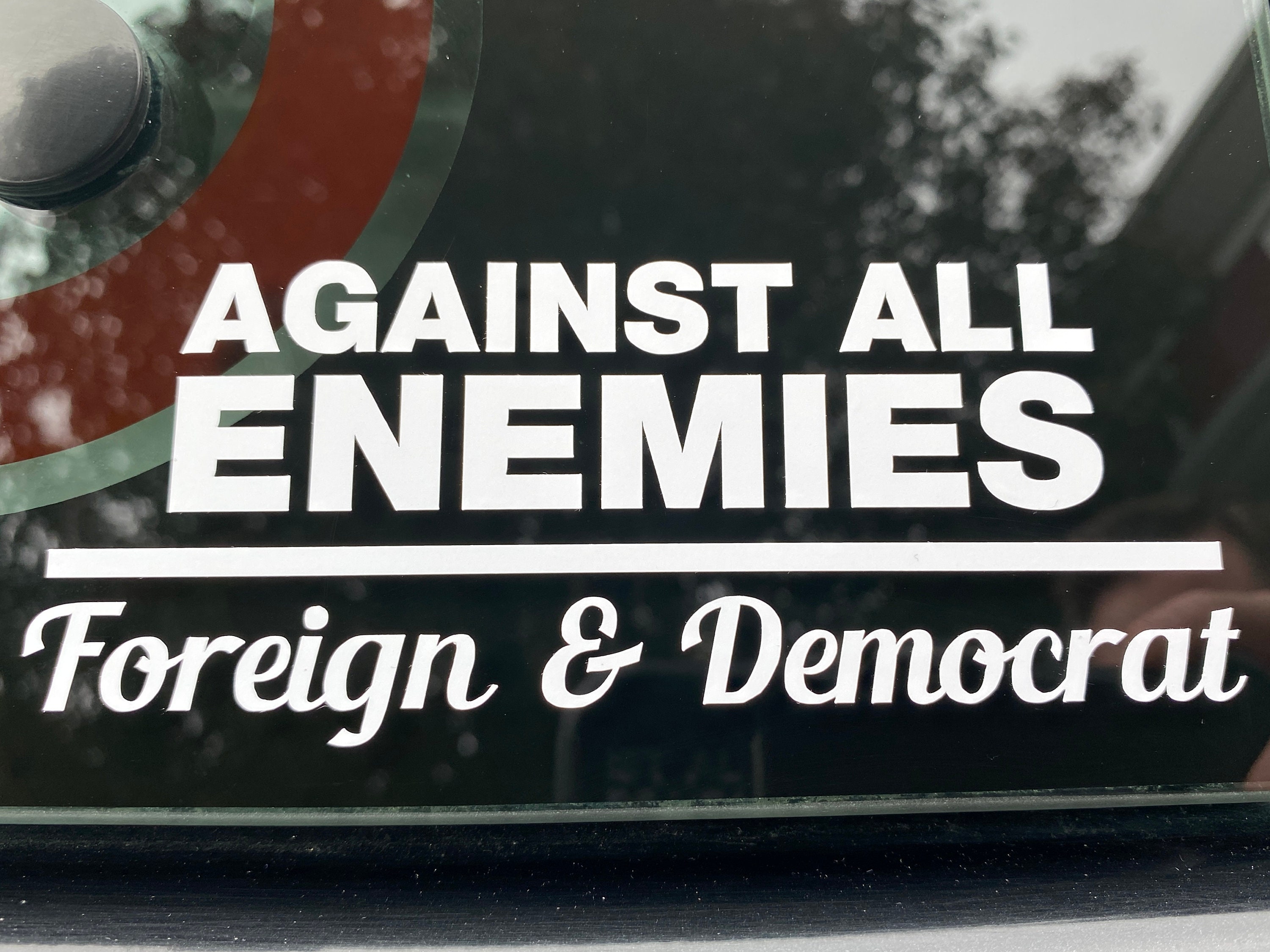AGAINST ALL ENEMIES Vinyl Decal Indoor & Outdoor Sticker. - Etsy