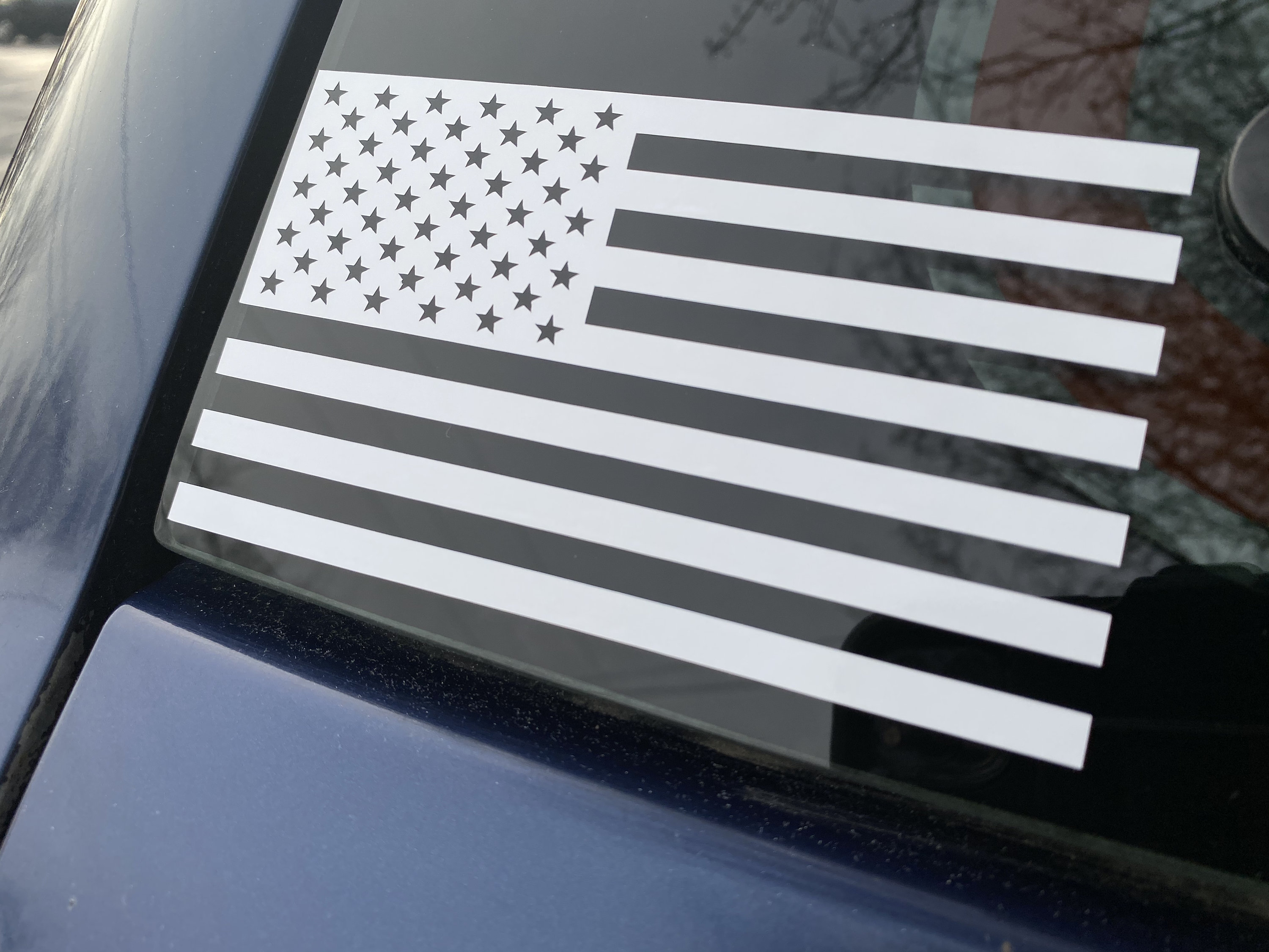 SUBDUED AMERICAN FLAG Vinyl Decal Indoor & Outdoor Sticker. - Etsy