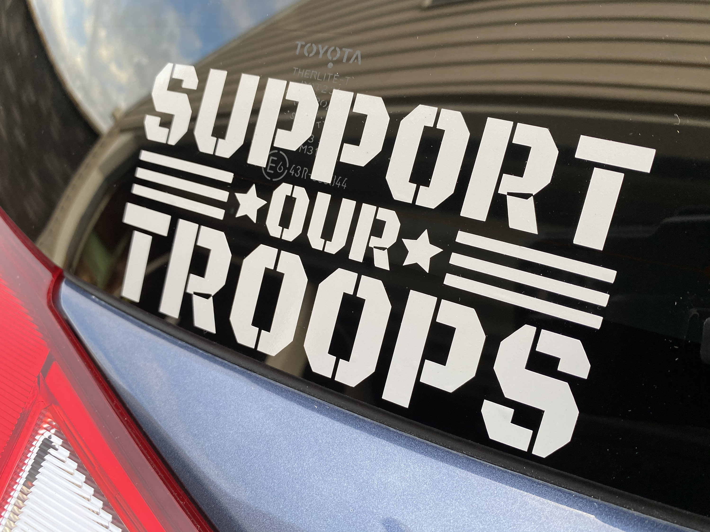 Paper Paper & Party Supplies Support Our Troops Premium Vinyl Decal ...