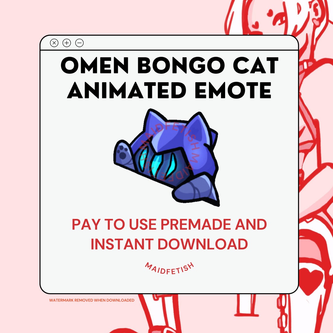 OMEN Bongo Cat Animated Emote for Twitch and Discord - Etsy