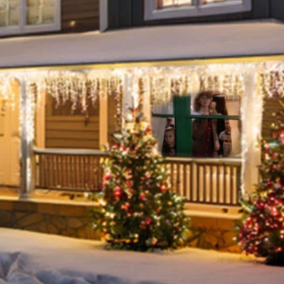 A Christmas Story Window Leg Lamp Scene Video Projection File Decor - Etsy