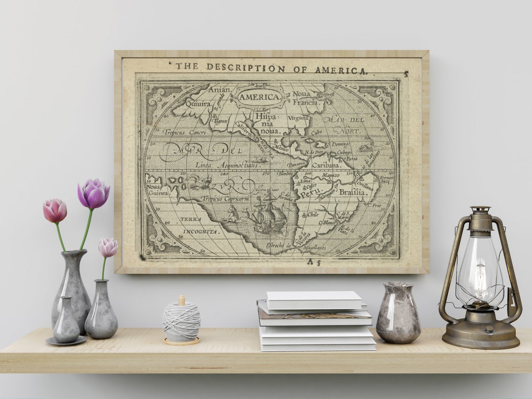 Old Map of America, Vintage Maps of the Middle Atlantic Region Atlas ...