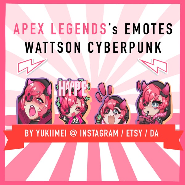 Wraith Hellcat Animated and Static Apex Legends Chibi Emote Bundle for ...