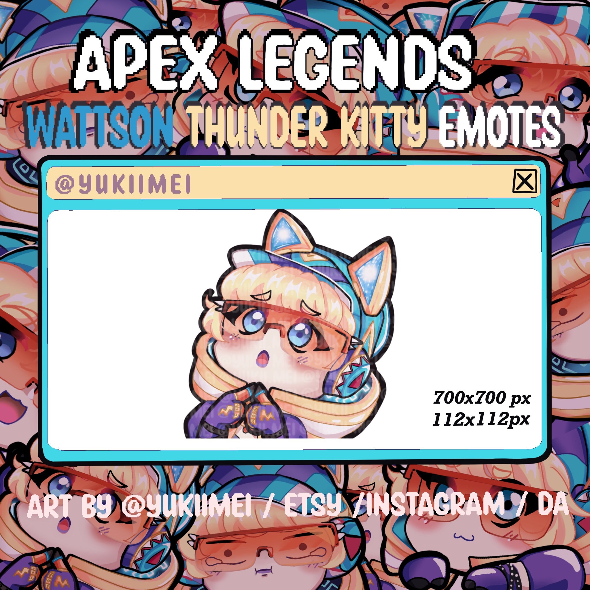 Wattson Thunder Kitty Emotes (apex Legends) for Twitch, Discord and ...