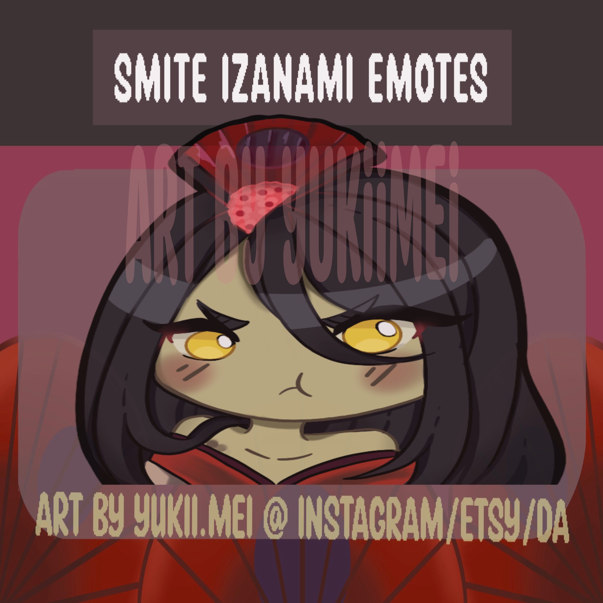 Twitch Emotes | Izanami Smite Bundle | Discord Emotes | Chibi Emotes - Etsy