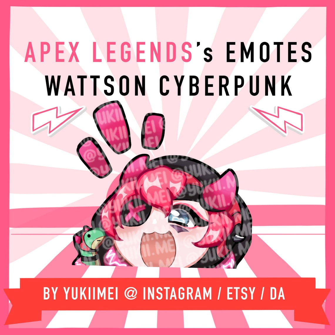 Wattson Cyberpunk Emotes apex Legends for Twitch Discord - Etsy