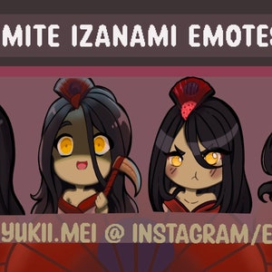 Twitch Emotes Izanami Smite Bundle Discord Emotes Chibi - Etsy