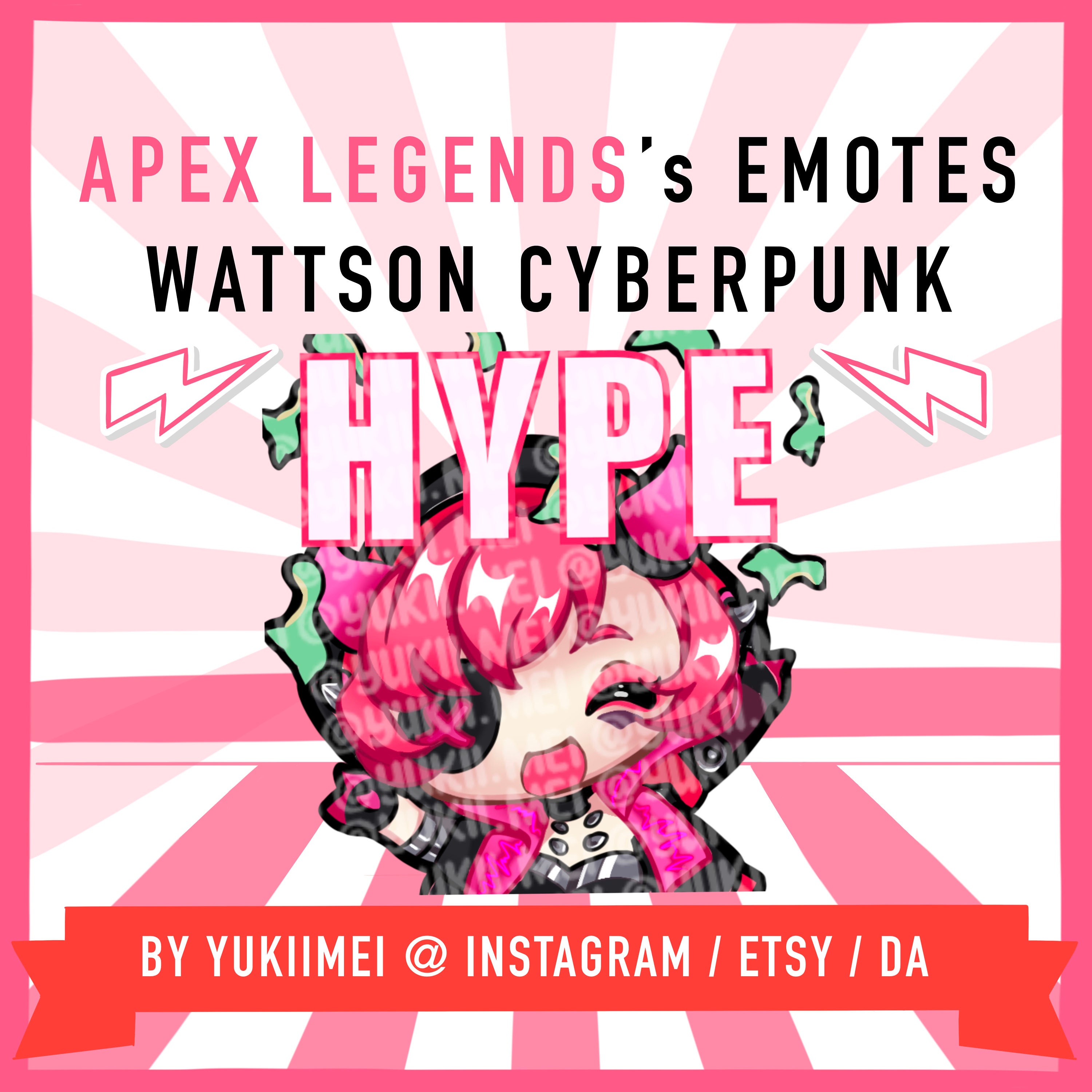 Wattson Cyberpunk Emotes apex Legends for Twitch, Discord and Youtube ...