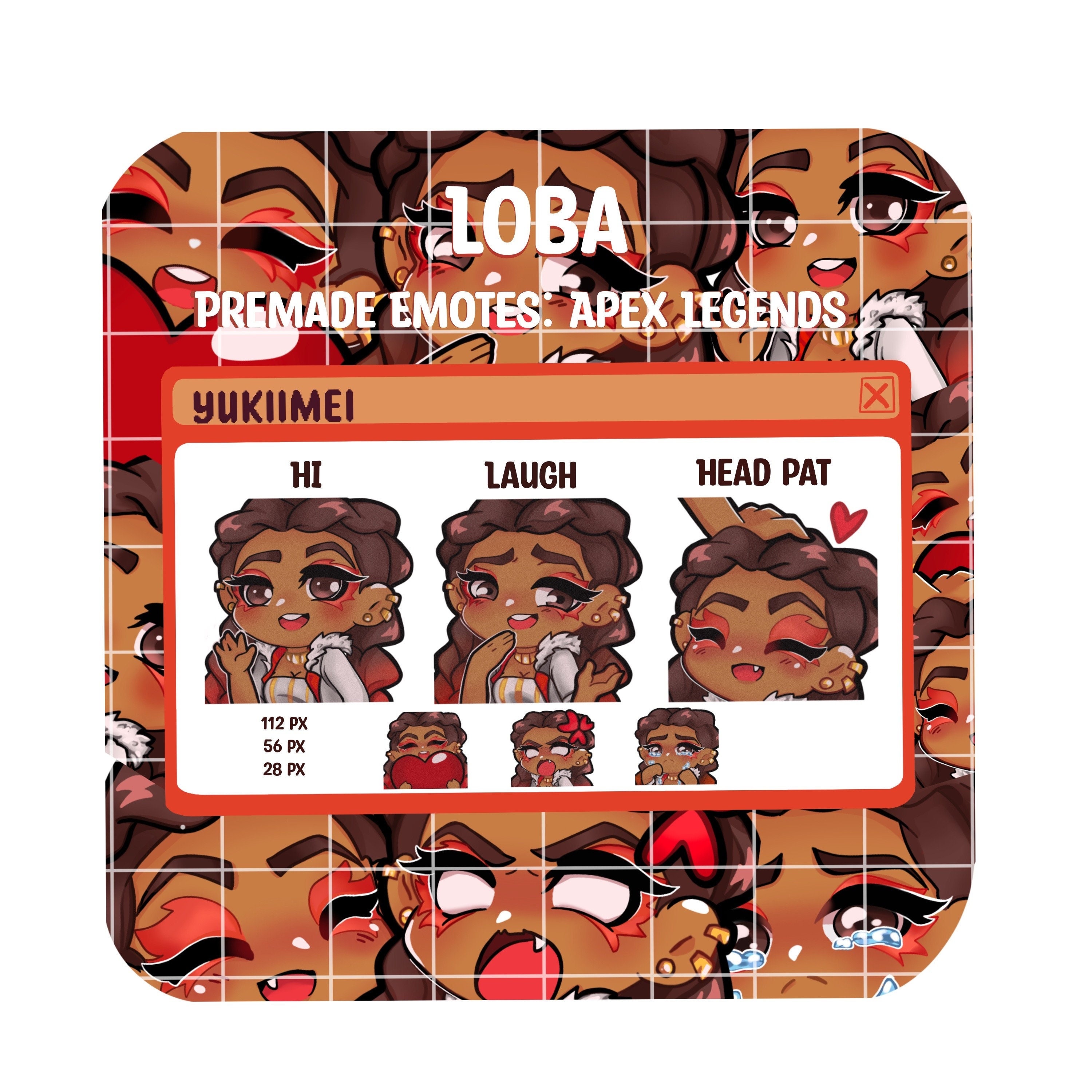 Loba Emotes apex Legends for Twitch, Discord and Youtube - Etsy Canada