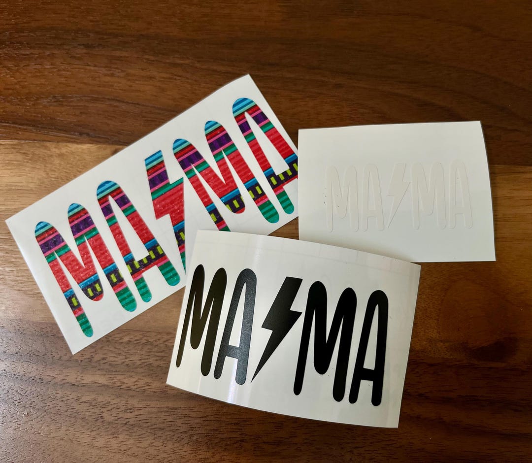 MAMA Permanent Vinyl Decal, Indoor/outdoor, Ready-to-apply, for Car ...