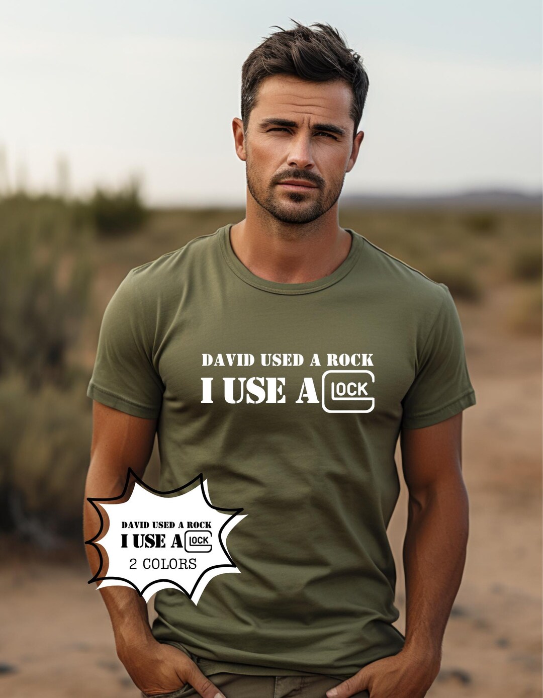 David Used a Rock I Use a Glock T-shirt Design, PNG/SVG, Christian ...
