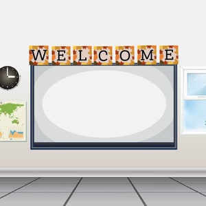 Welcome Fall Banner Classroom Decor | Etsy