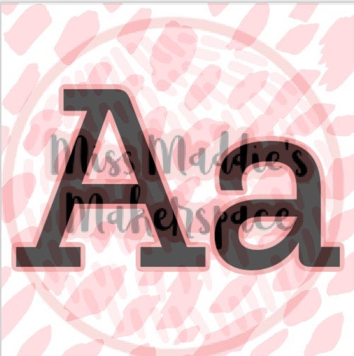 Wacky Pattern Alphabet Letter Set Teacher Decor - Etsy