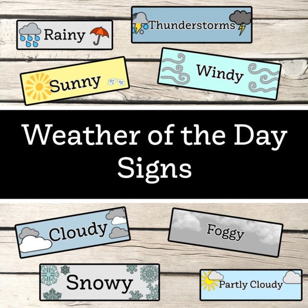 Weather Signs - Etsy