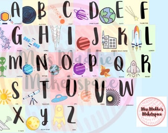 Bee Themed Alphabet Letter Set Teacher Decor | Etsy