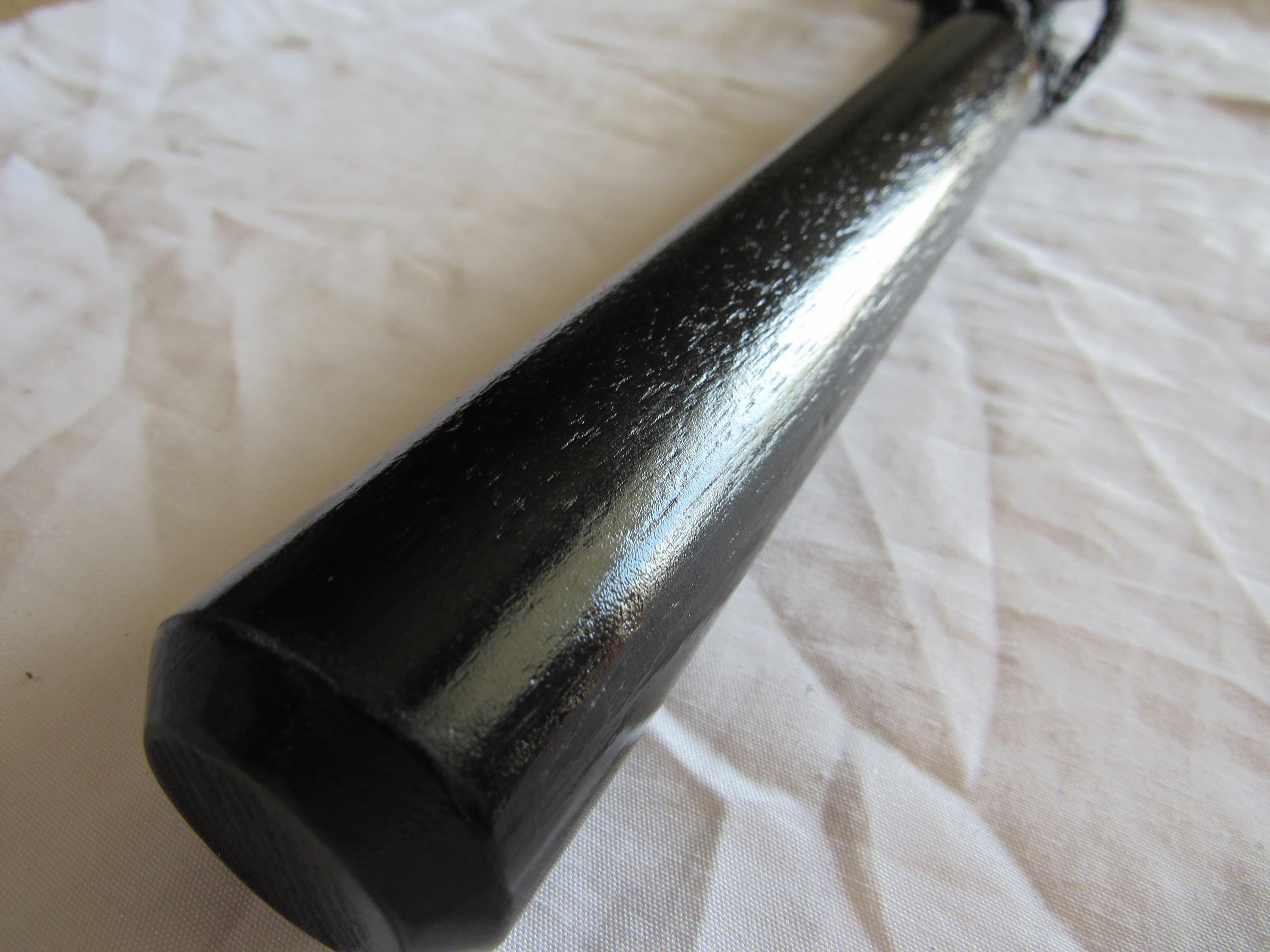 Task Master Glossy Black Stinging Whip + Natural Materials + 7 Tail ...