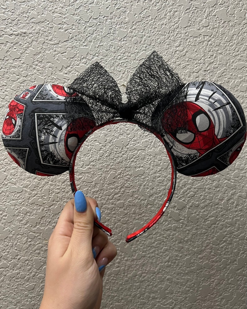 Spider-man Disney Ears - Etsy