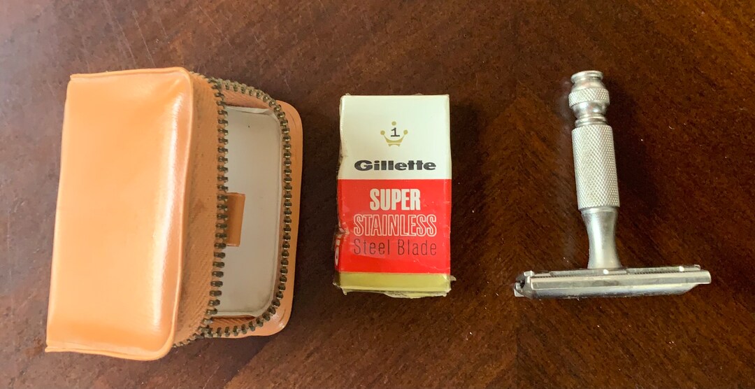 Vintage Gillette Travel Razor - Etsy