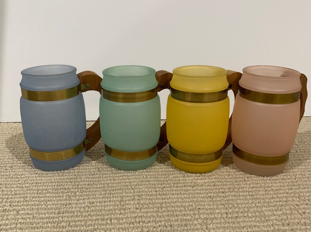 4 Frosted Mugs - Etsy