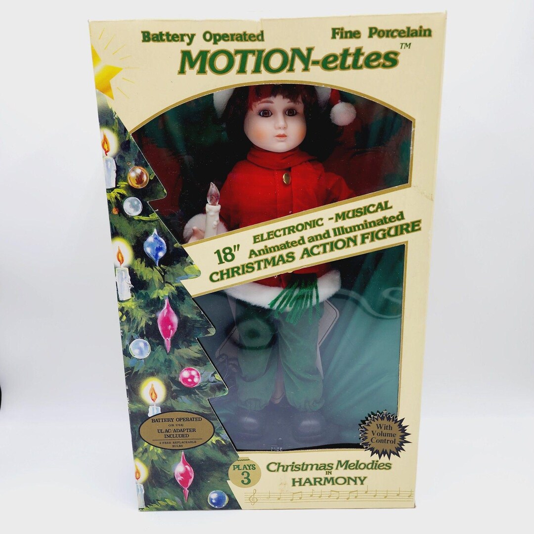 Telco Creations Motion-ettes Electronic Animated Illuminated Caroler ...