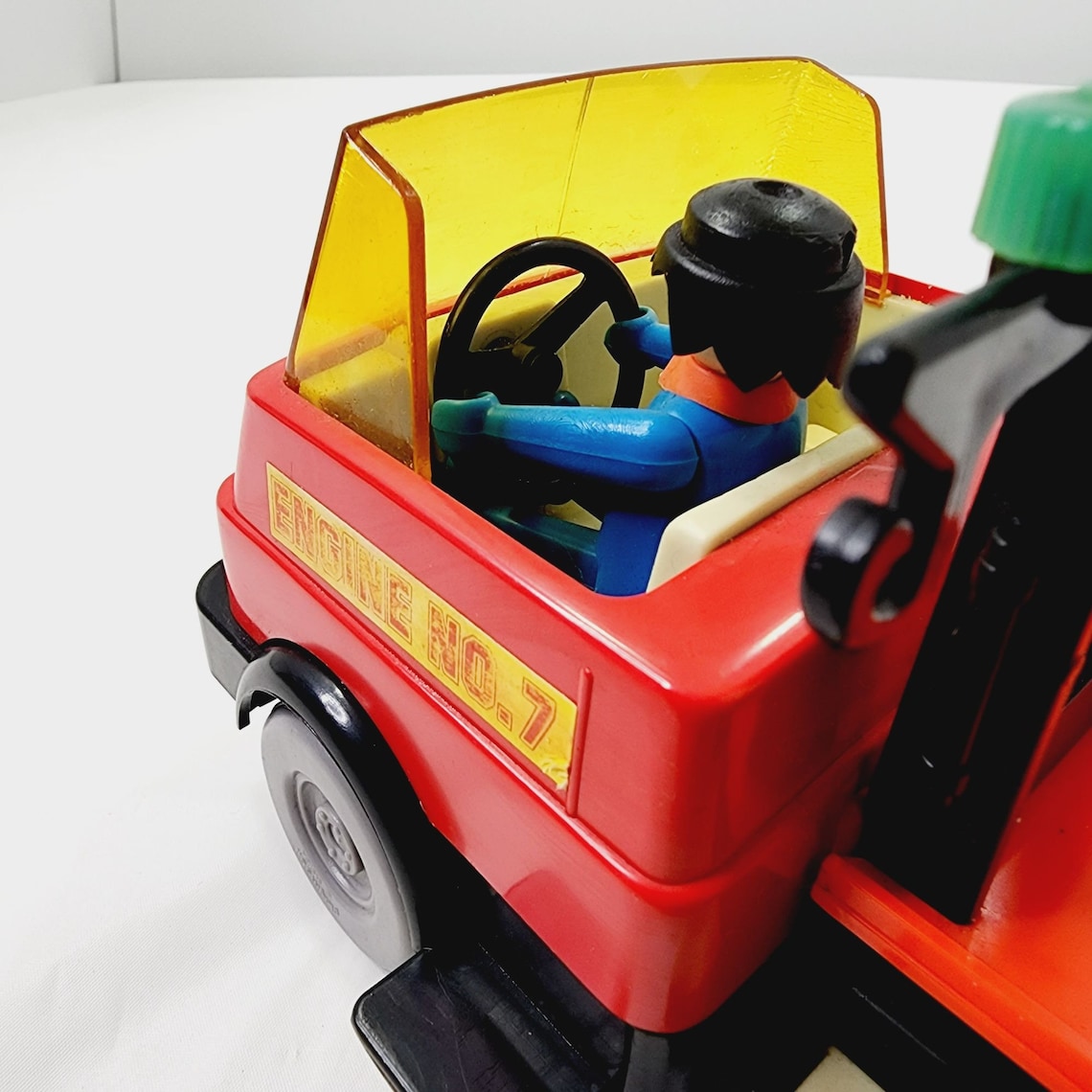 Playmobil Geobra 1975 Engine No. 7 Fire Truck With Figure in - Etsy