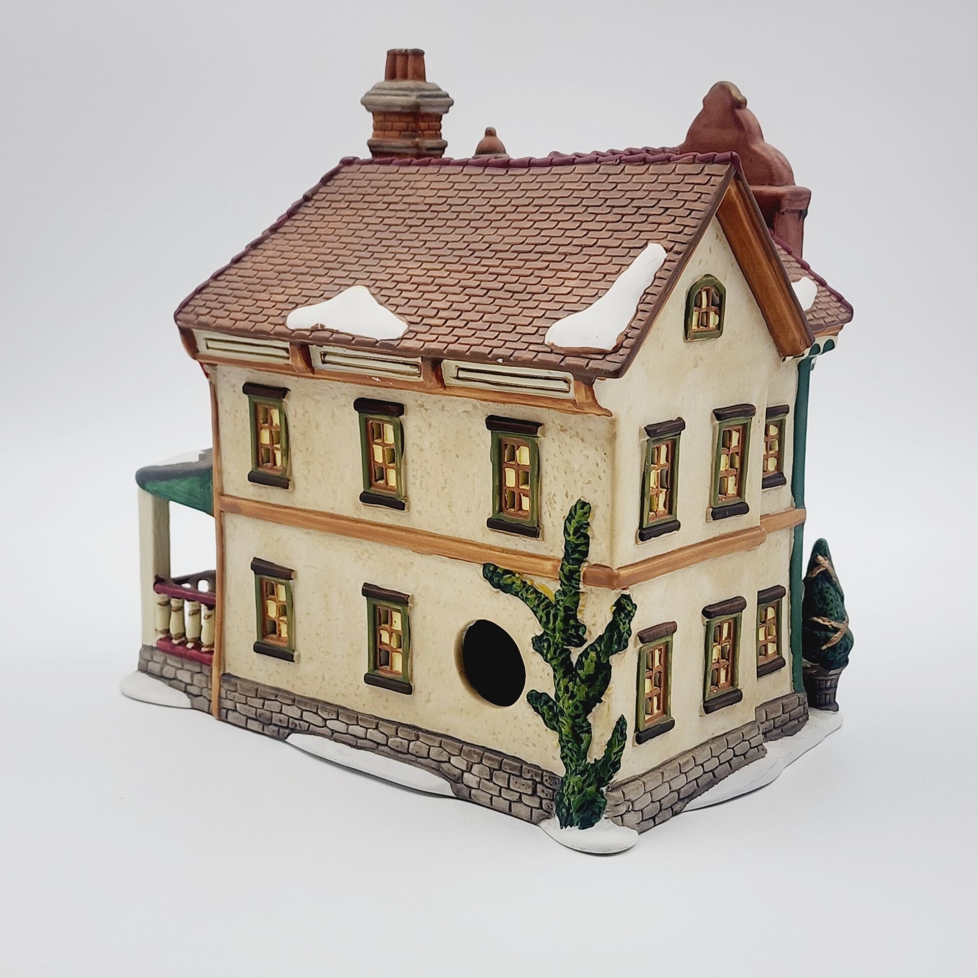 Santa's Workbench Tick Tock Clock Shop Christmas Village Porcelain ...