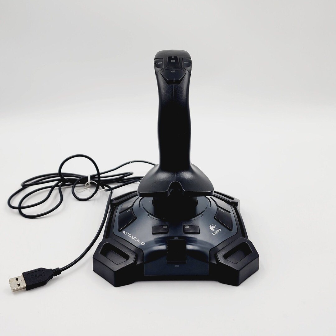 Logitech Attack 3 USB Flight Joystick W/rapid Fire Trigger OOB Not ...