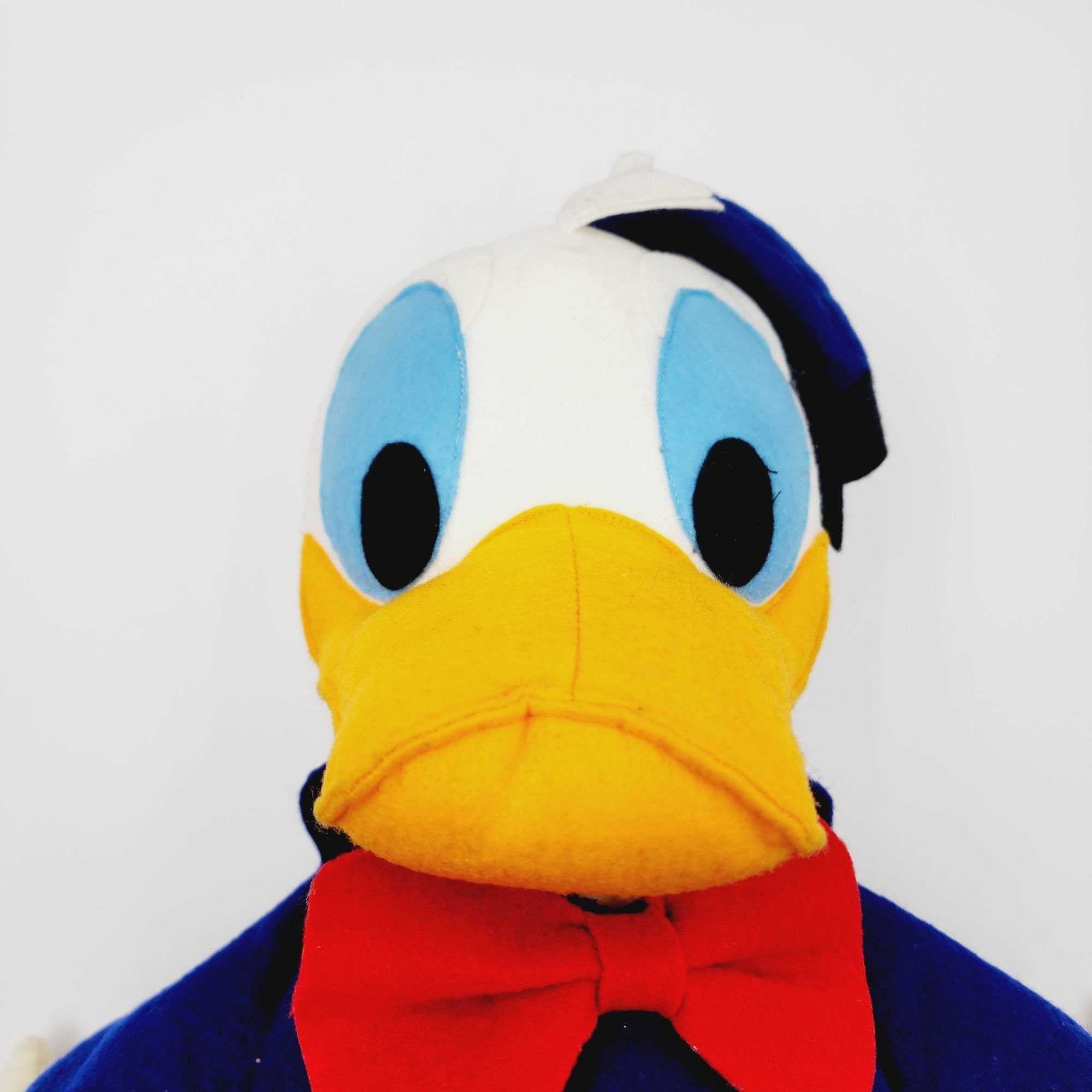 Vintage 1970s Donald Duck Pie Eyed Cloth Doll Handmade by Mabel Randall ...