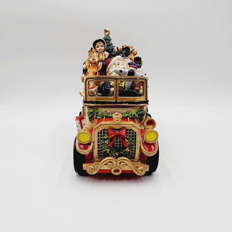 Fitz and Floyd 2002 Musical Santa Mobile Car Plays We Wish You A Merry ...