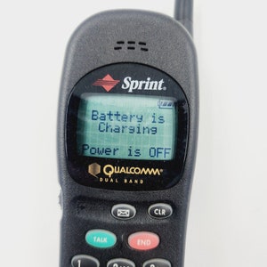 Vintage Sprint Qualcomm QCP-2700 Dual Band Mobile Phone With Power ...