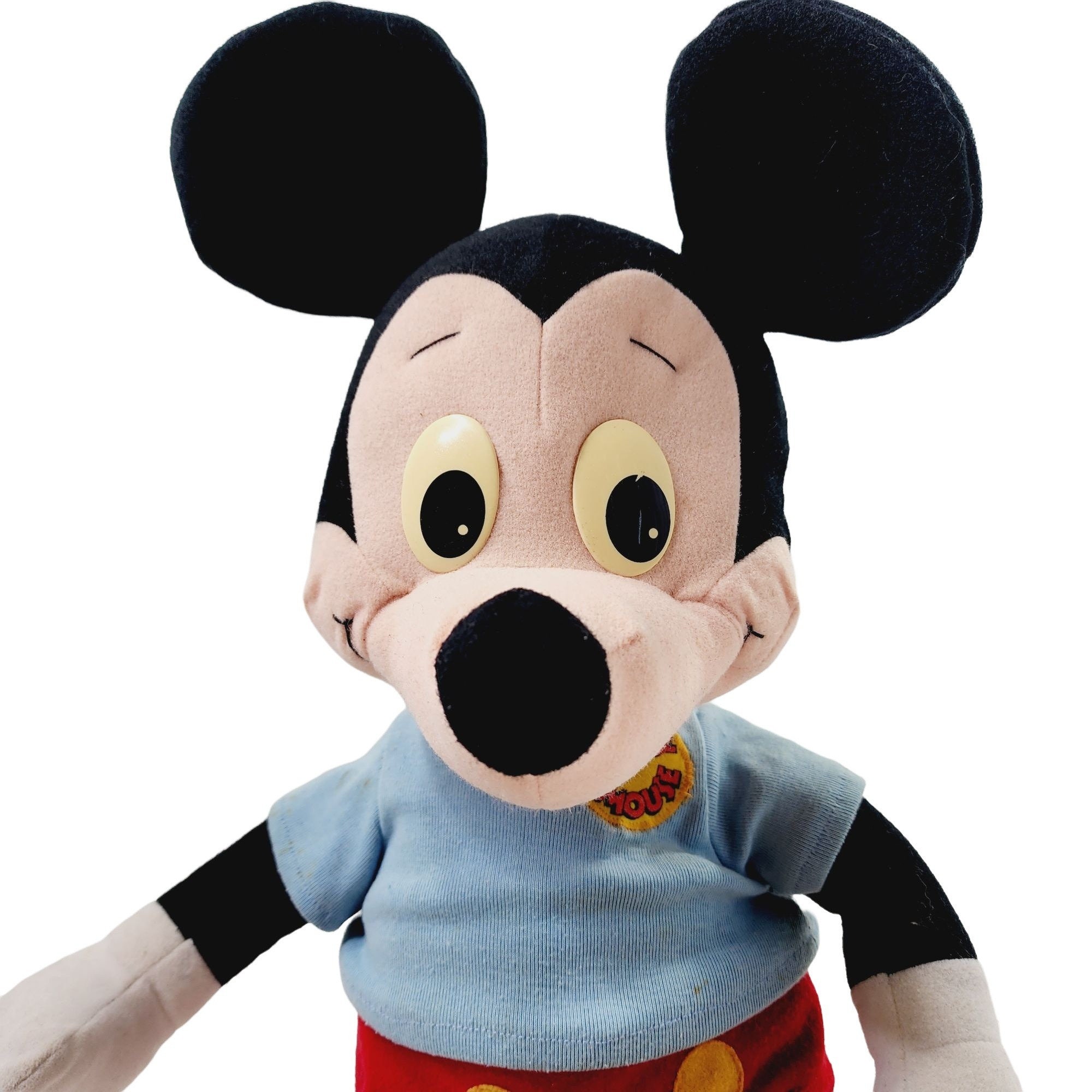 1988 Playskool Talking Mickey Mouse Pull String Plush Still Works 22 ...