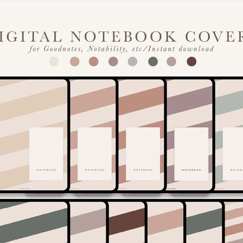 Digital Notebook Covers for Ipad and Tablet Goodnotes Covers - Etsy