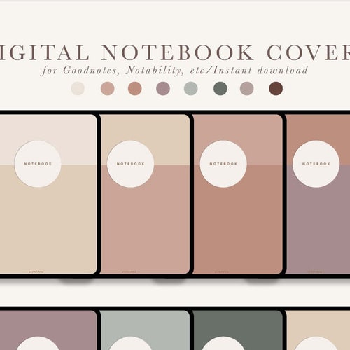 Digital Notebook Covers for Ipad and Tablet Goodnotes Covers - Etsy