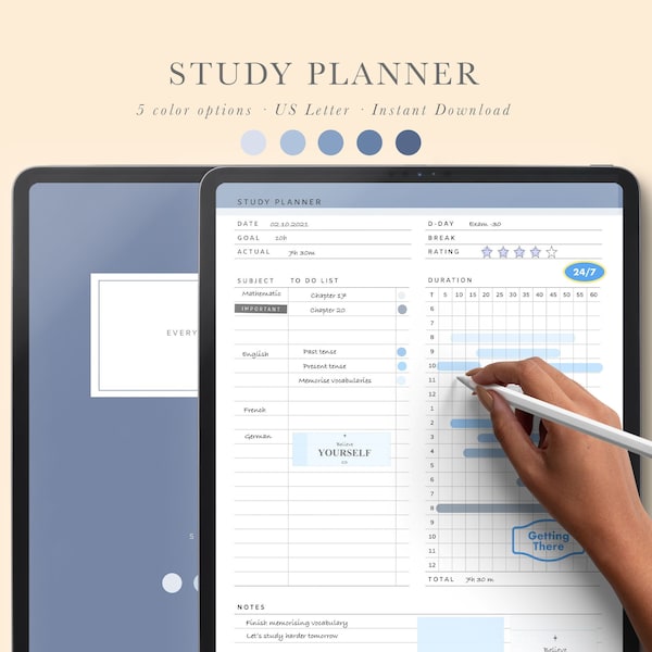Study Planner - Etsy