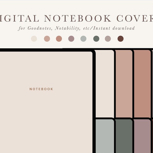 Pastel Digital Notebook Covers Goodnotes Notability Notes - Etsy