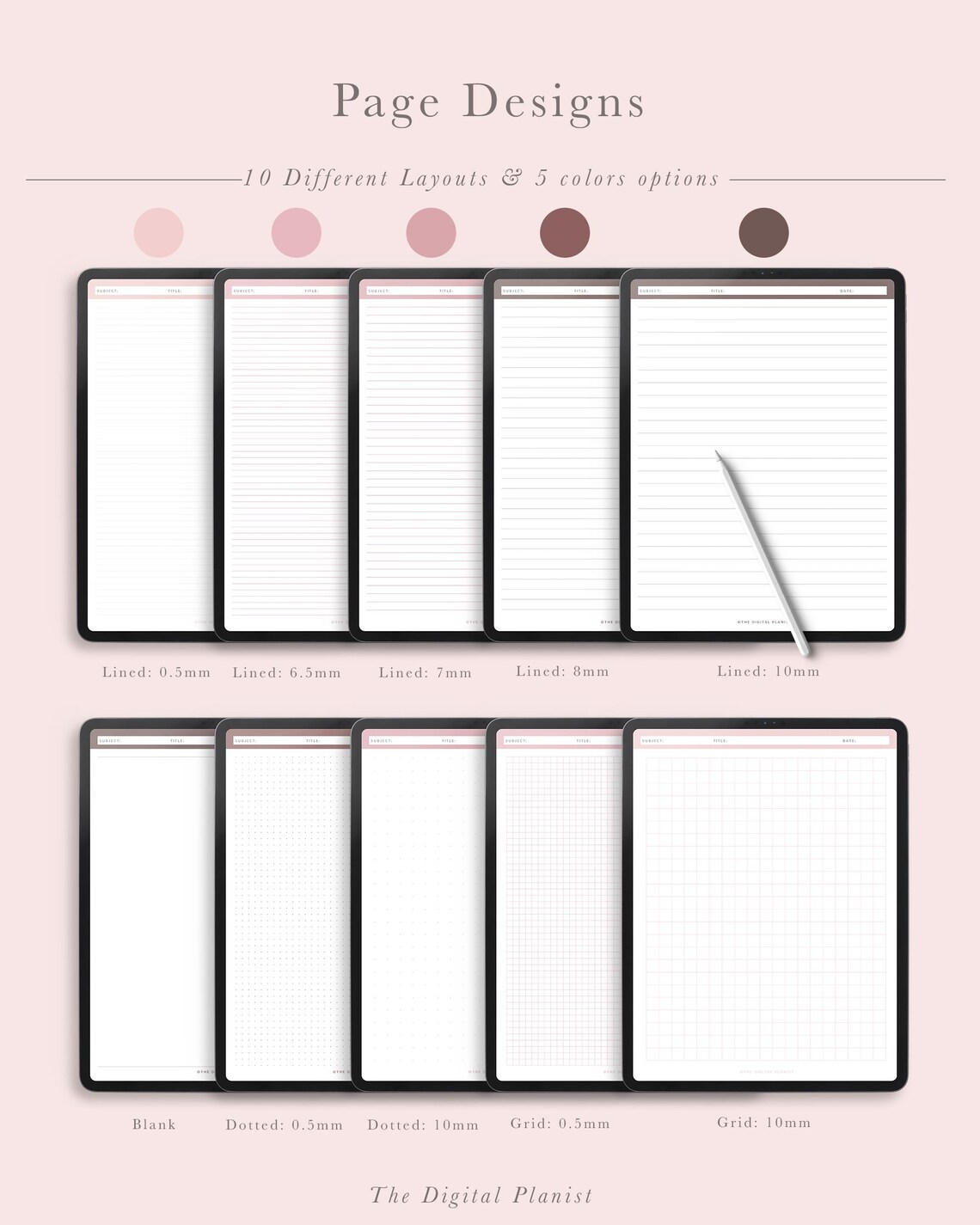 50 Student Note Taking Templates | Perfect for iPad and Tablets ...