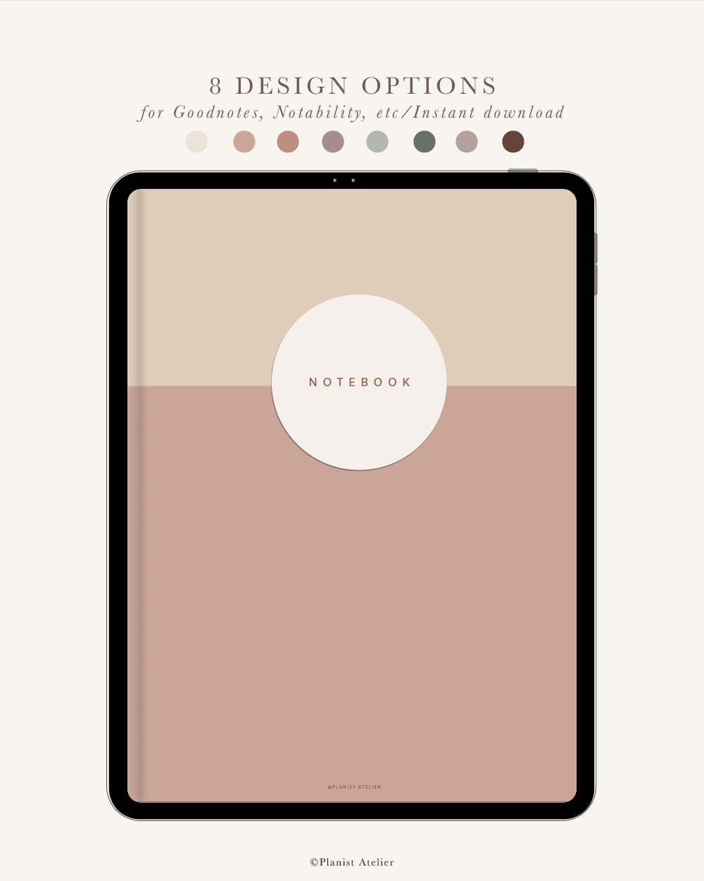 Digital Notebook Covers for iPad and Tablet | Goodnotes Covers | Notes ...
