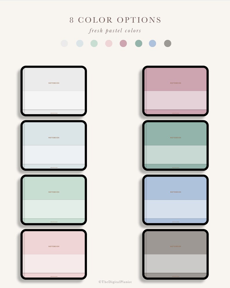 Digital Notebook Covers for Goodnotes Ipads and Tablets - Etsy