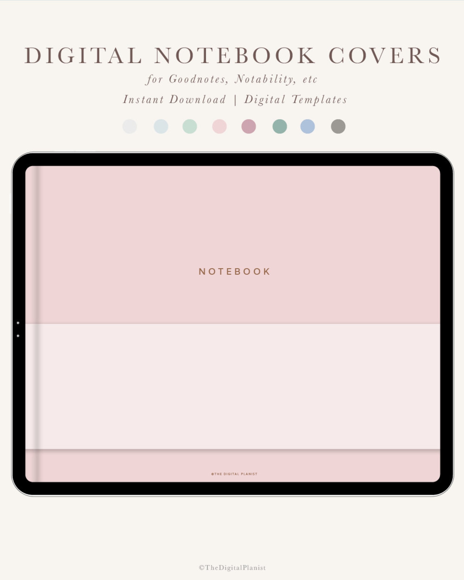 Digital Notebook Covers for Goodnotes Ipads and Tablets - Etsy