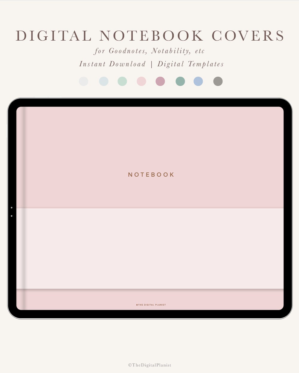 Digital Notebook Covers for Goodnotes Ipads and Tablets - Etsy