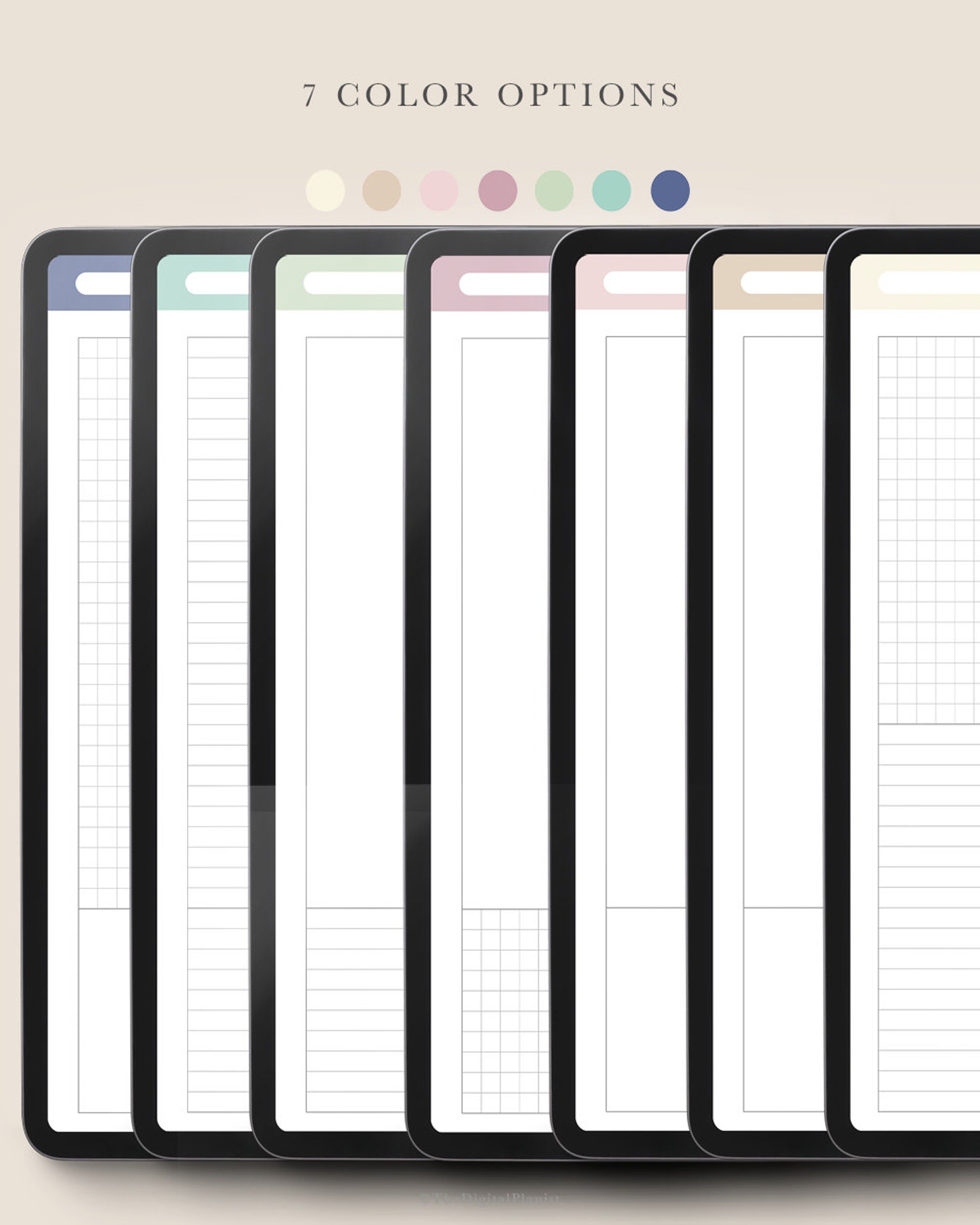 Digital Cornell Notes Templates for Ipad and Tablet Note - Etsy