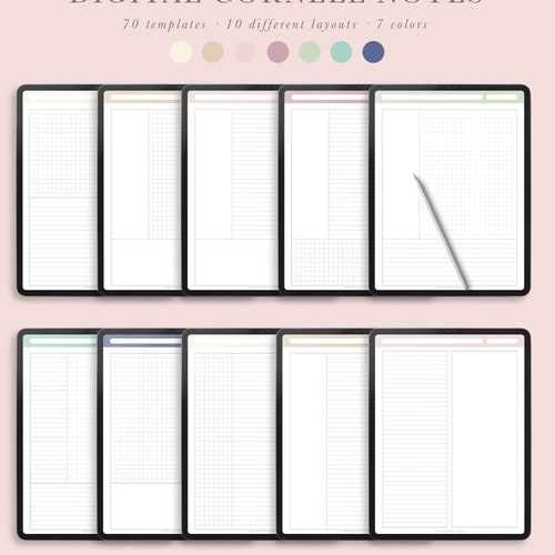 50 Student Note Taking Templates Perfect for Ipad and - Etsy