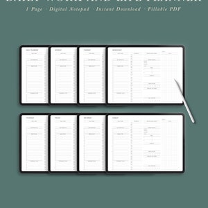 Daily Planner for Work and Life | 7 Day Daily Schedule | Digital ...