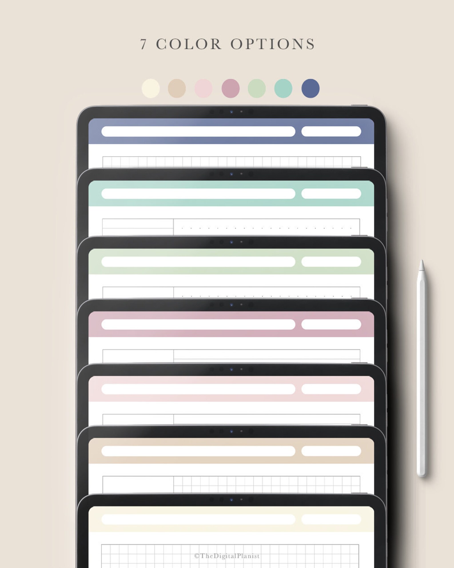 Digital Cornell Notes Templates for Ipad and Tablet Note - Etsy